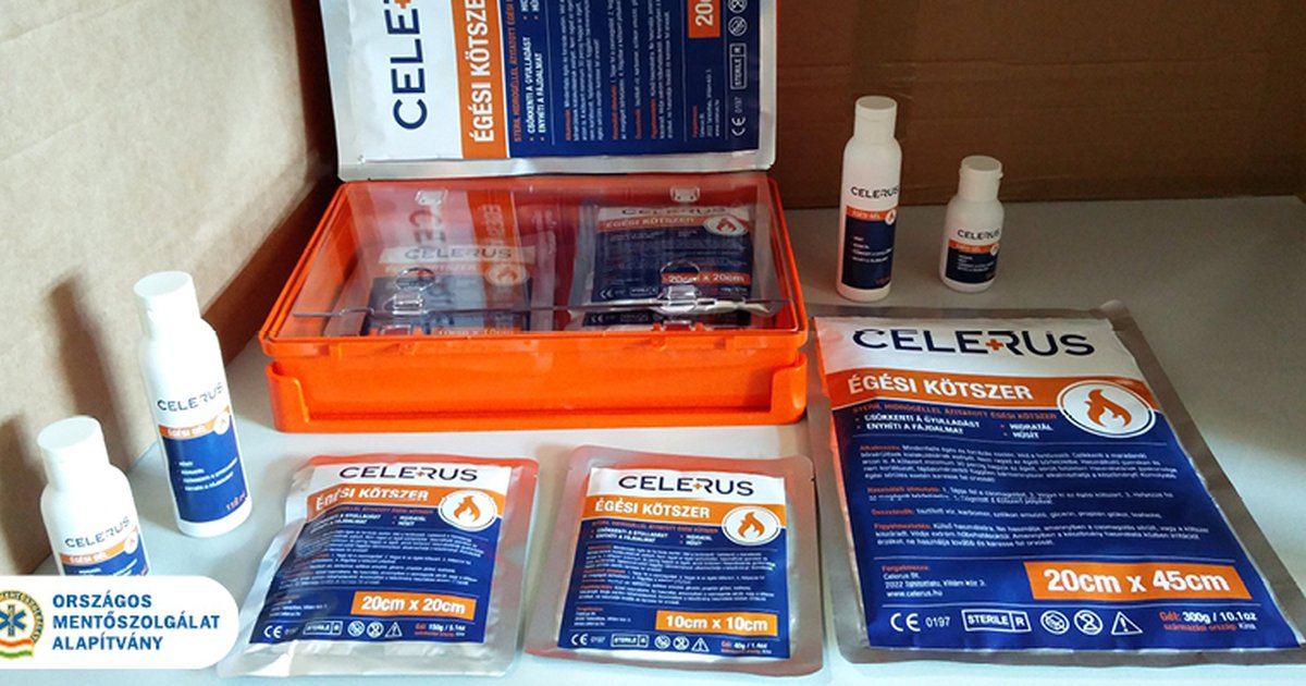 Országos Mentőszolgálat Alapítvány – Égési kötszer 2021